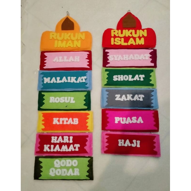 Jual Rukun islam Rukun iman/hiasan kelas | Shopee Indonesia