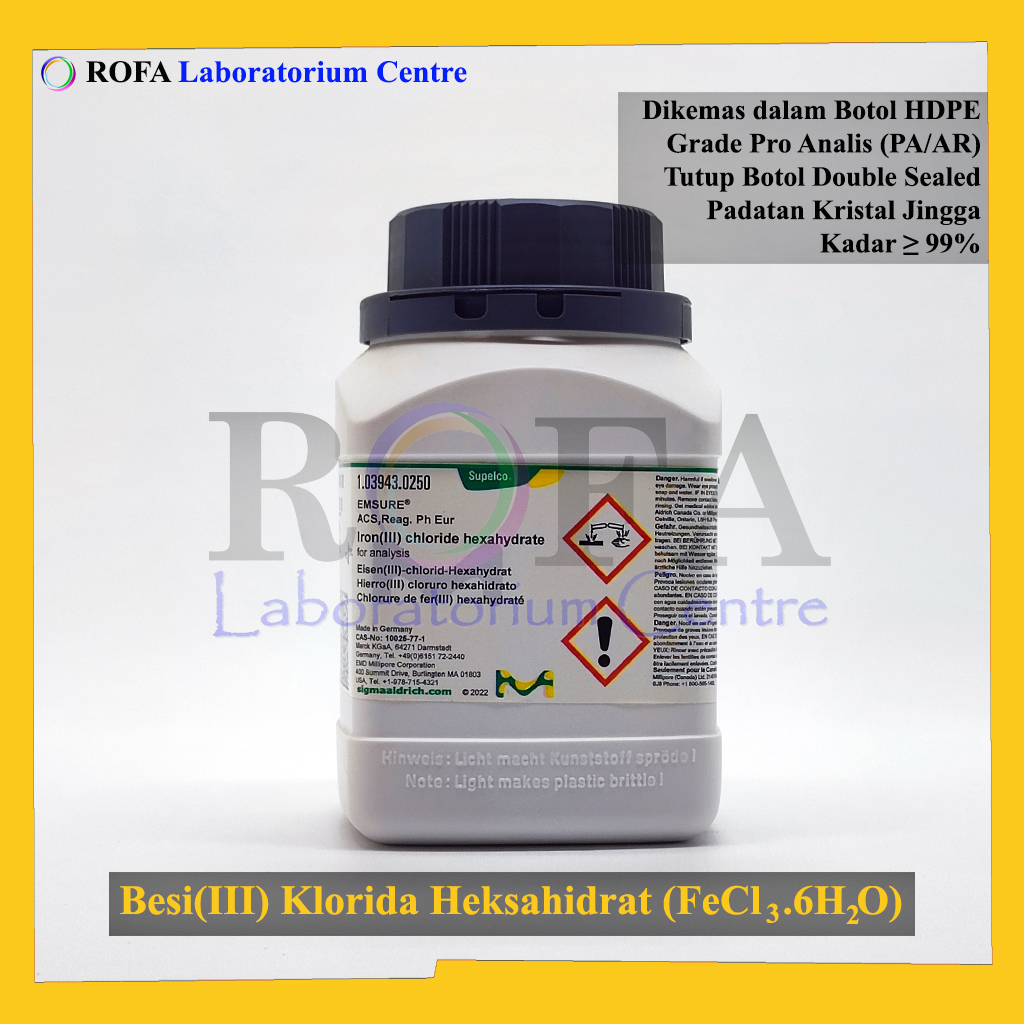 Jual Besi(III) Klorida Heksahidrat / Iron(III) Chloride Hexahydrate ...