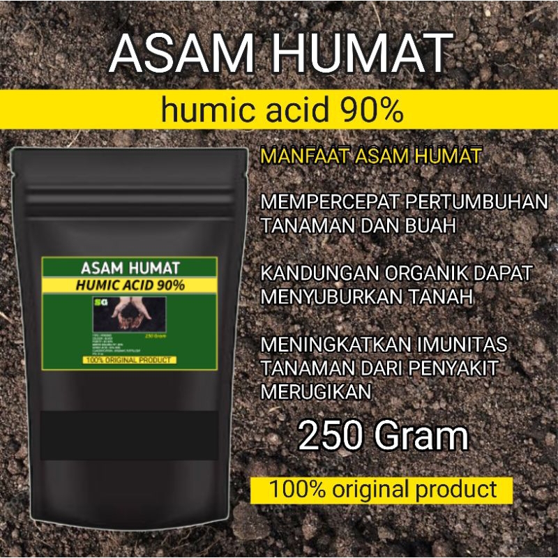 Jual ASAM HUMAT SUBUR GREEN Humic acid 90% pupuk pembenah tanah alami terlaris termurah bisa cod ...