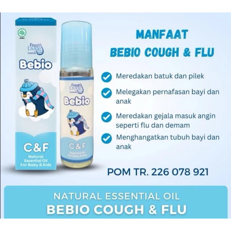 Jual BEBIO Essensial Oil by FRESHCARE Essential Oil 9ml (C & F/Cough and Flu, Tummy, Itchy) For ...
