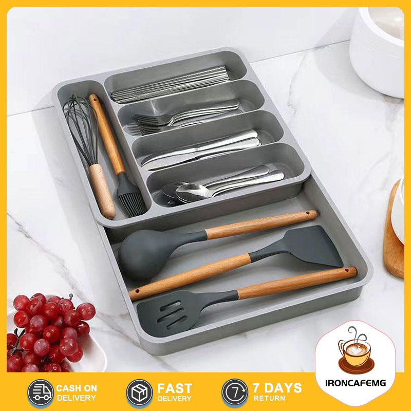 Jual Rak Dapur Organizer Tempat Laci Pisau Sendok Garpu Cultery Storage ...