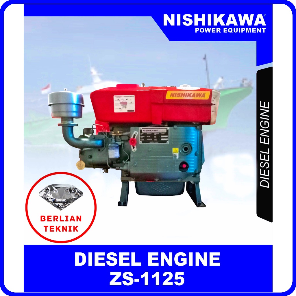 Jual Mesin Penggerak Solar Engine Diesel Nishikawa ZS 1125 / 30 HP Hopper | Shopee Indonesia
