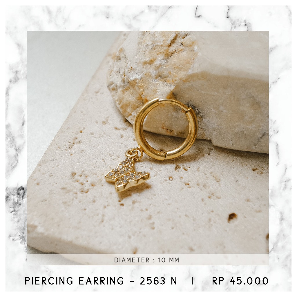 Jual ANTI KARAT (HARGA 1 BIJI) ANTING TINDIK PIERCING LOBE PIERCING ...