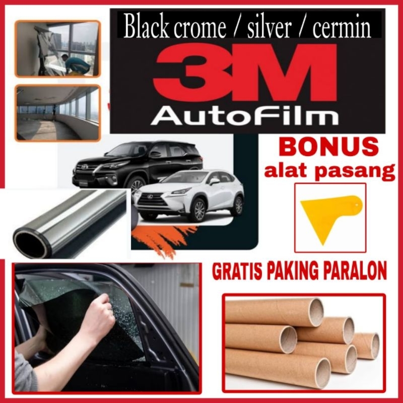 Jual Kaca film 3m autofilm silver kaca film 3m oneway cermin kaca film 3m auto film BC | Shopee ...