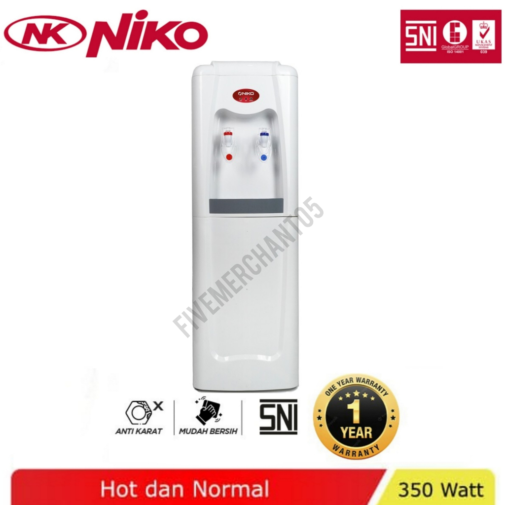 Jual Dispenser Tinggi Niko NK 19HN Galon Atas Rak Bawah Hot Normal ...