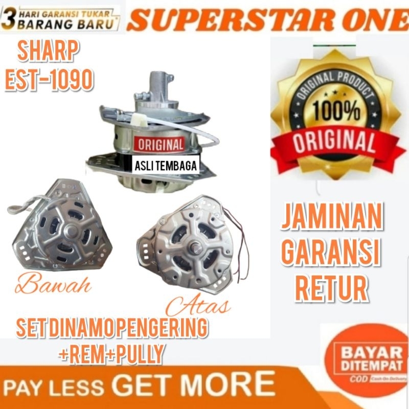 Jual motor spin full set sharp EST 1090 Tembaga asli dinamo pengering ...