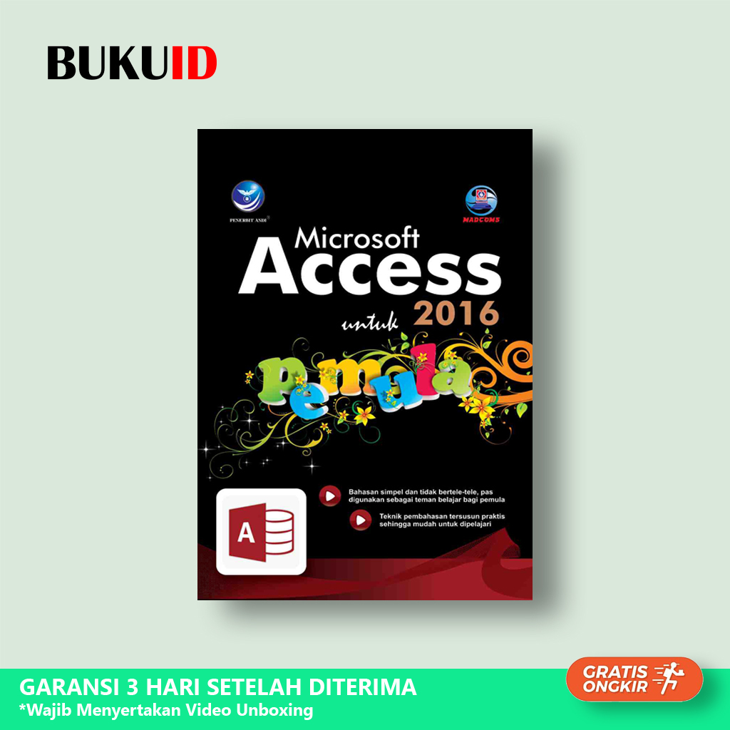 Jual Buku Microsoft Access 2016 Untuk Pemula - Original | Shopee Indonesia