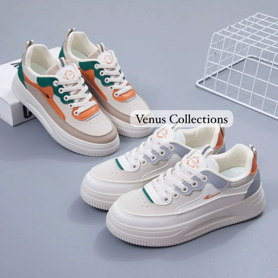 Jual Venus - Sepatu Sneakers Fashion Sport Wanita Korea Sol Tinggi 2024 ...
