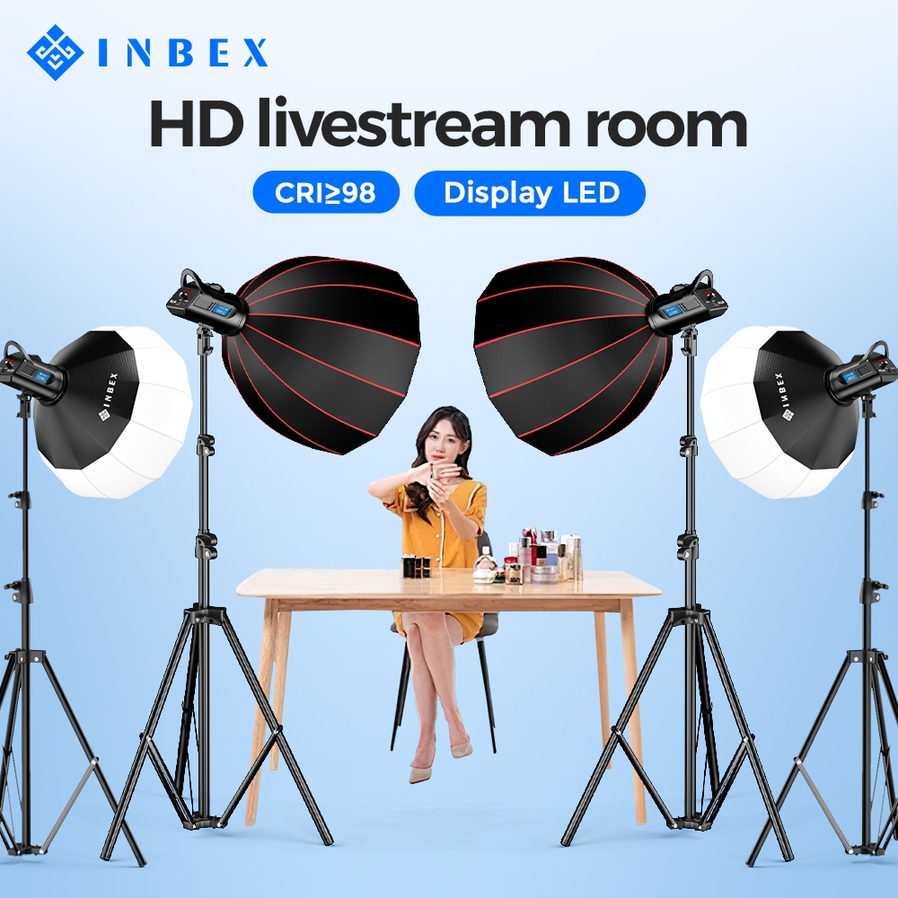 Jual 【Baru】INBEX 100S Light LED Display lampu live streaming 2800K ...
