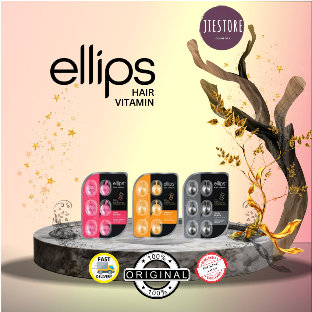 Jual Ellips Hair Vitamin Pro Keratin Complex Blister (isi 6 kapsul ...