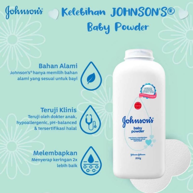 Jual Johnson's Baby Powder - Bedak Bayi 200gr | Shopee Indonesia