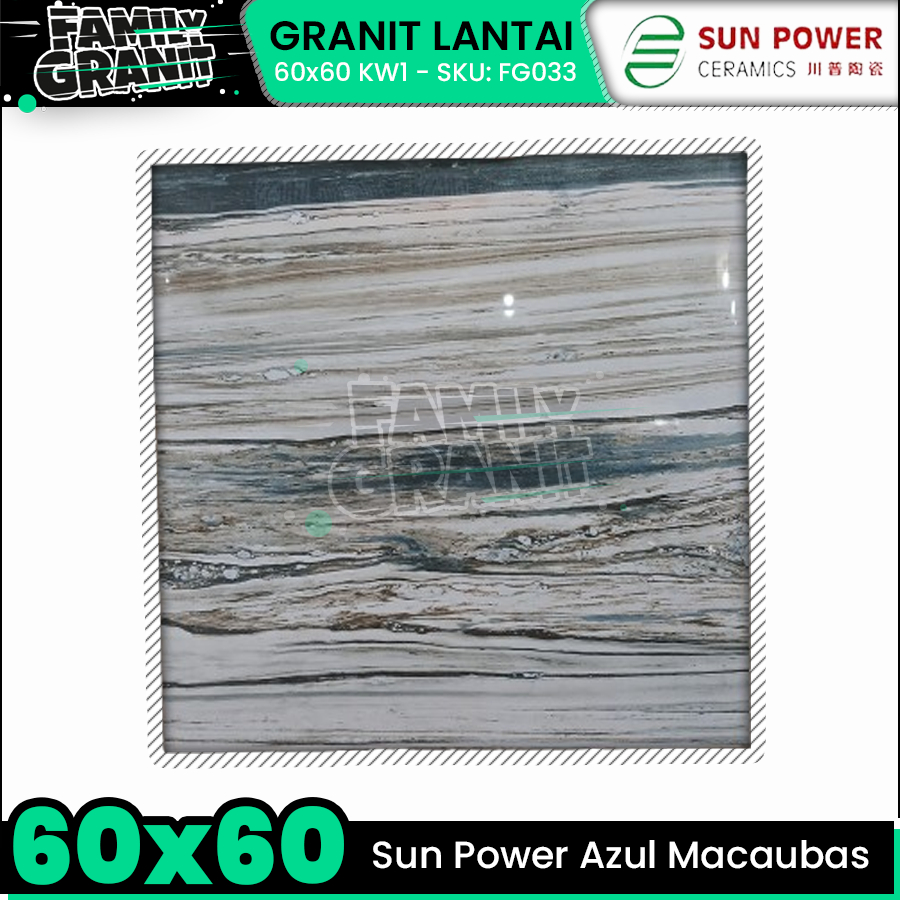 Jual Granit Motif Kayu 60x60 Sun Power Azul Macaubas Super Glossy KW1 | Shopee Indonesia