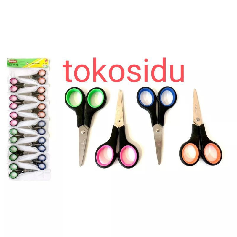 Jual 12 Buah Gunting Murah Pendek Stainless Steel Grosir | Shopee Indonesia