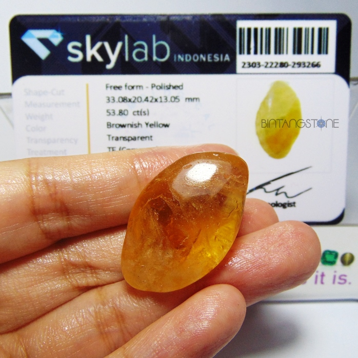Jual Citrine Brazil Memo SKYLAB Asli Tumbled Chips Stone Healing ...
