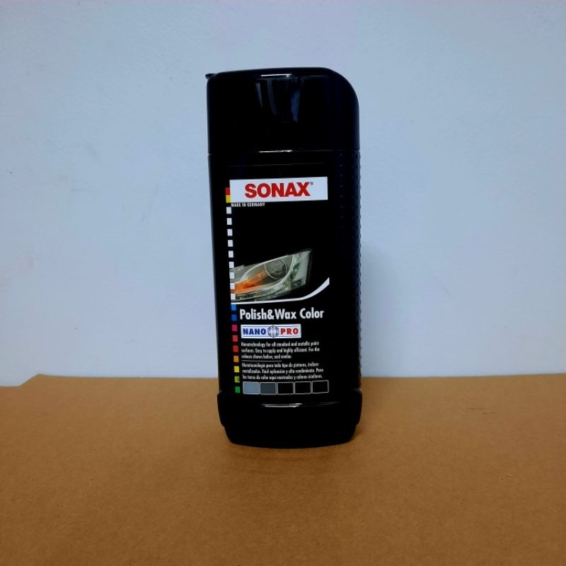 Jual SONAX Polish & Wax Color Nano Pro Black | Shopee Indonesia