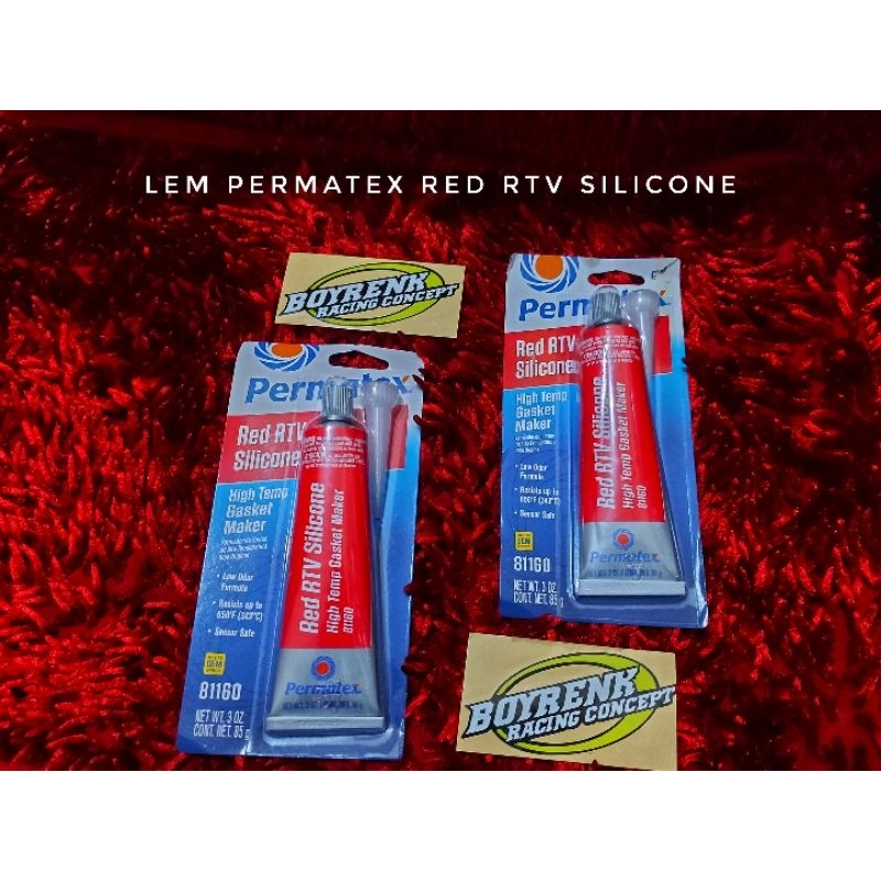 Jual LEM PERMATEX BLUE RTV/ RED RTV /ULTRA BLUE / ULTRA BLACK / ULTRA ...