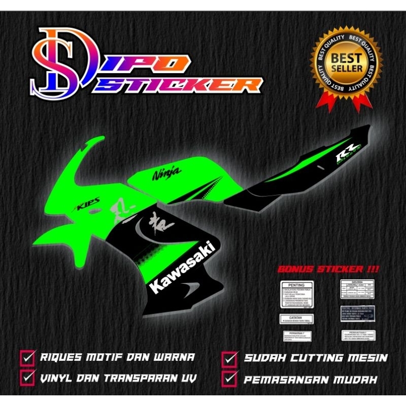 Jual sticker striping ninja rr old gen 3 transparan UV (bisa riquest ...