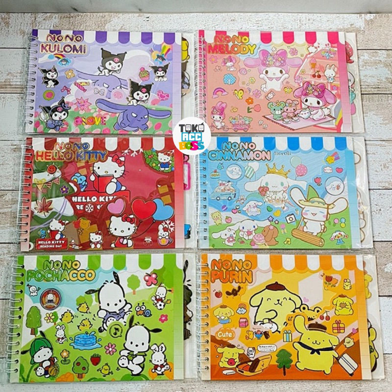 Jual Sticker Buku / Stiker Buku Karakter / Sticker Karakter Lucu ...