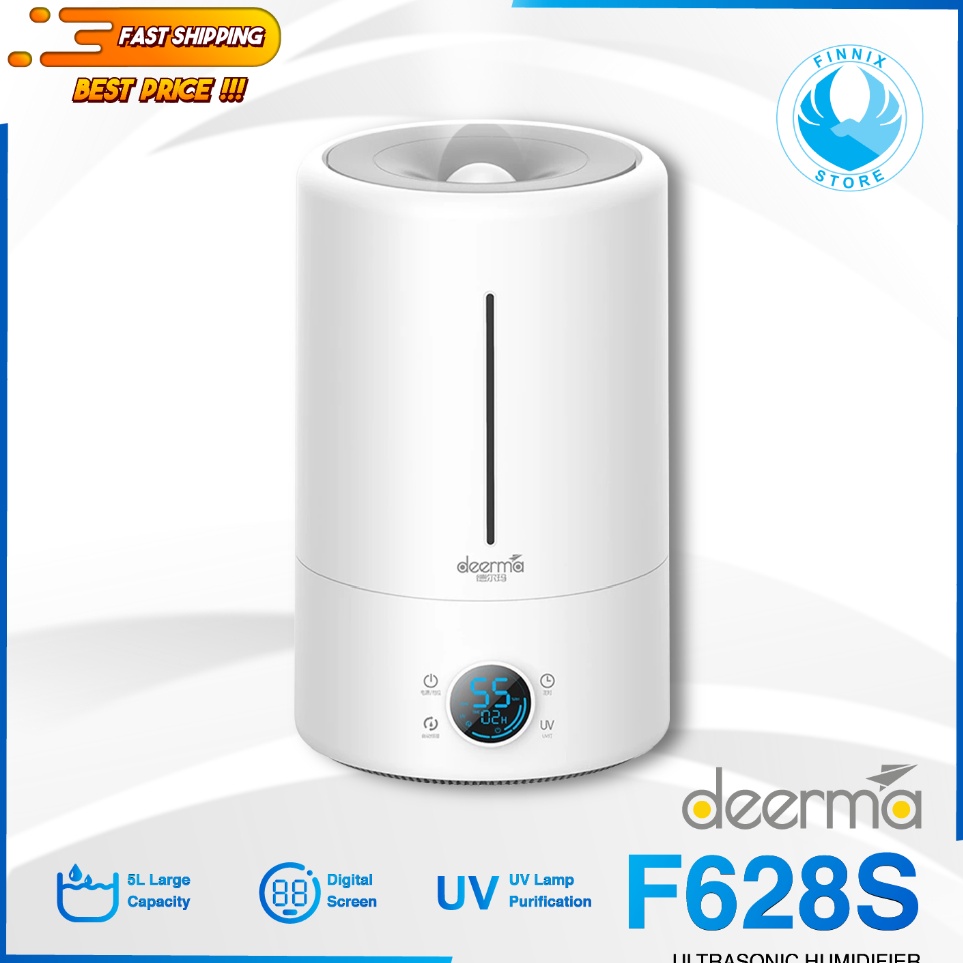 Jual Deerma DEM F628S 5L Air Humidifier UV Purifying Pelembab Udara Terlaku | Shopee Indonesia