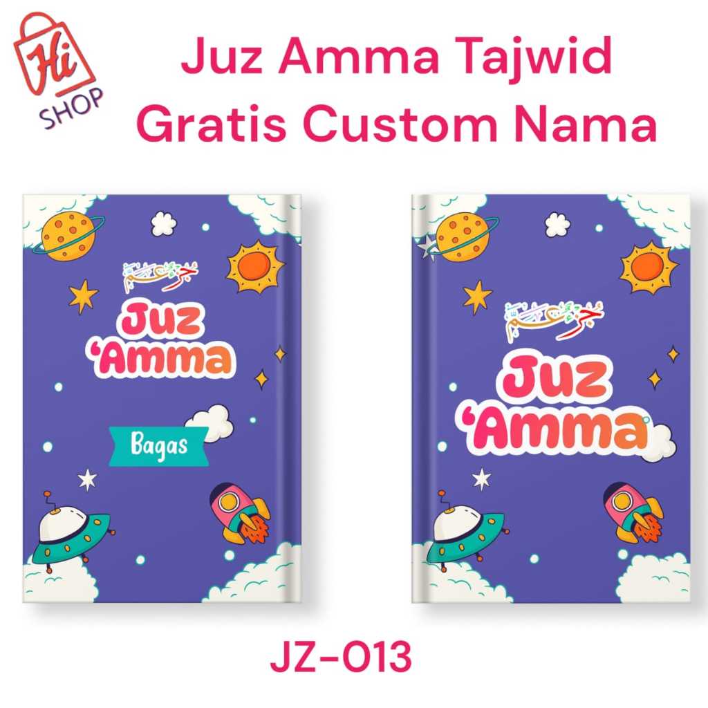 Jual Juz Amma Tajwid Warna 7 in 1 [JZ-013] Gratis Custom Free Nama dan ...