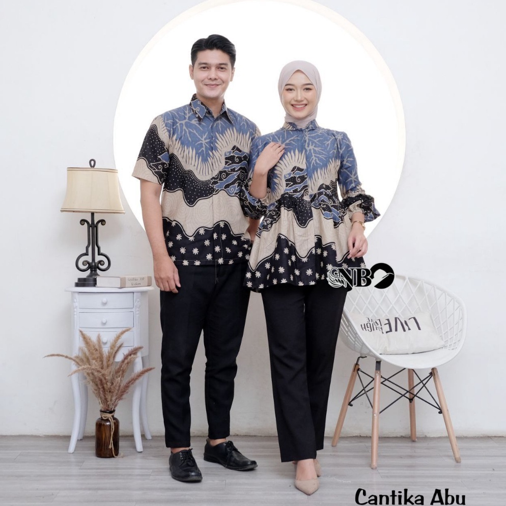 Jual Produk Oketrx7o2Nc Maura Couple Sania Ruffle Batik Couple Ori Ndoro Jowi DNT MERAK Baju ...