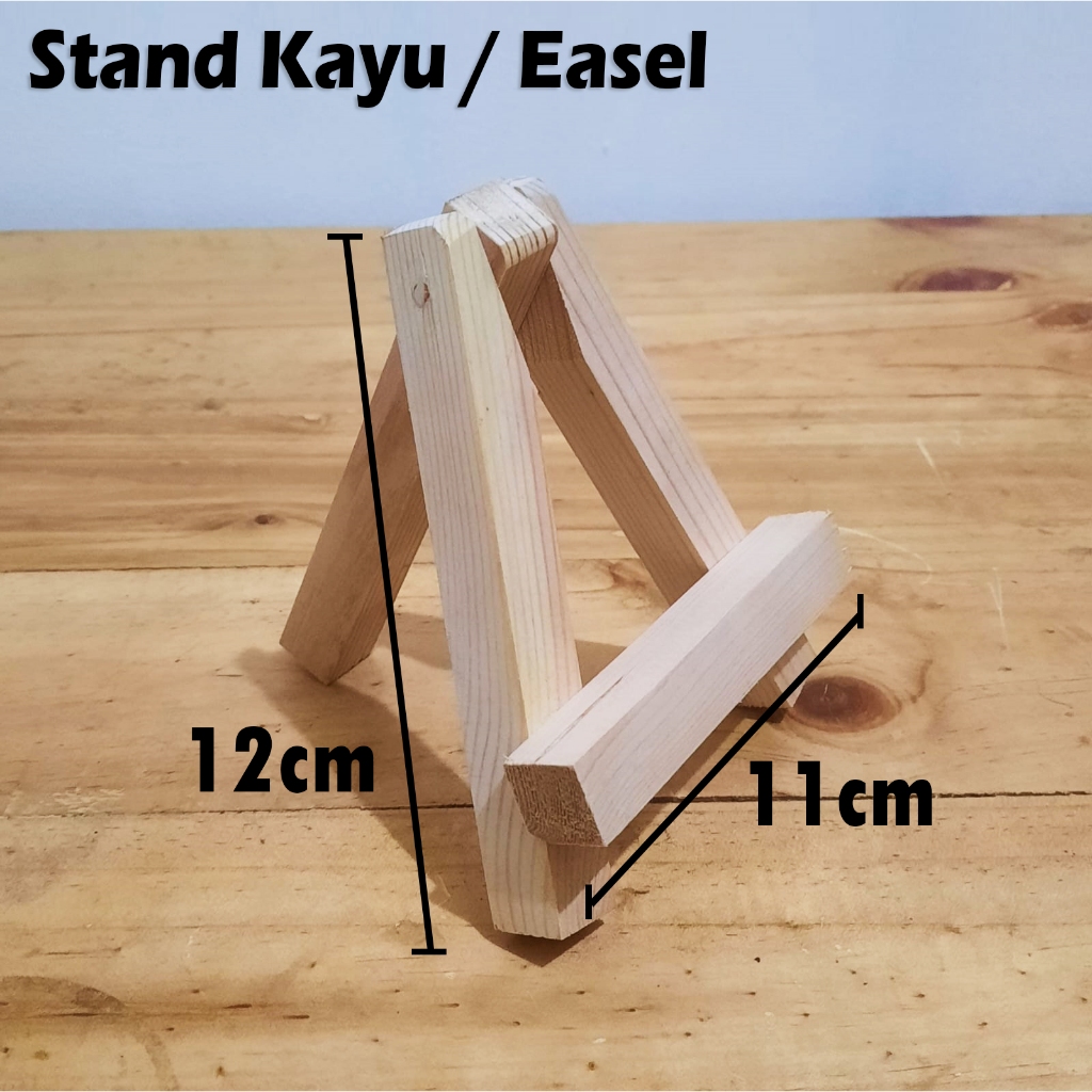 Jual Stand Kayu Easel Mini Kayu Holder Foto Kayu Ukuran 12x11 Untuk ...