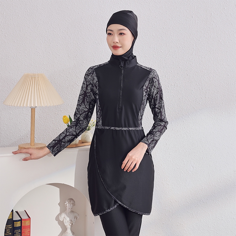 Jual Pakaian Renang Muslim Polos Polyester / Baju Renang Muslim ...