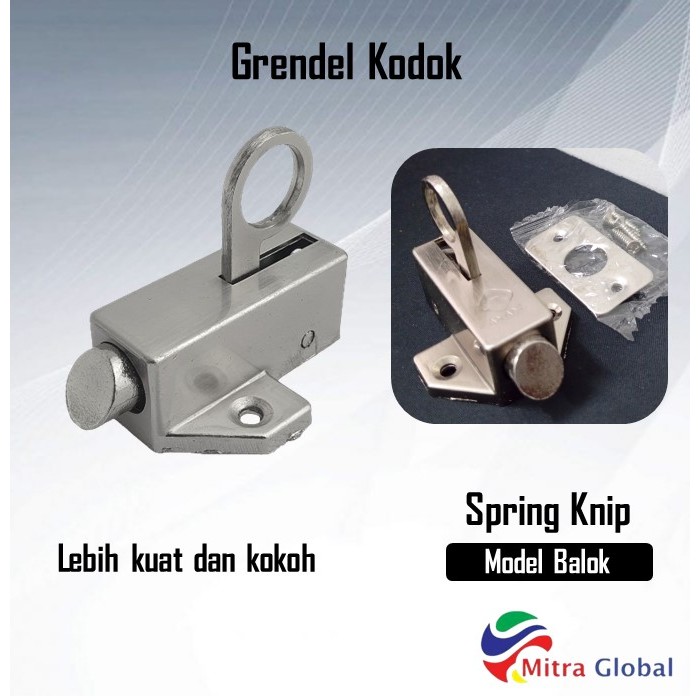 Jual Spring Knife Knip Tebal / Slot Jendela / Spring Knip Knife Grendel ...