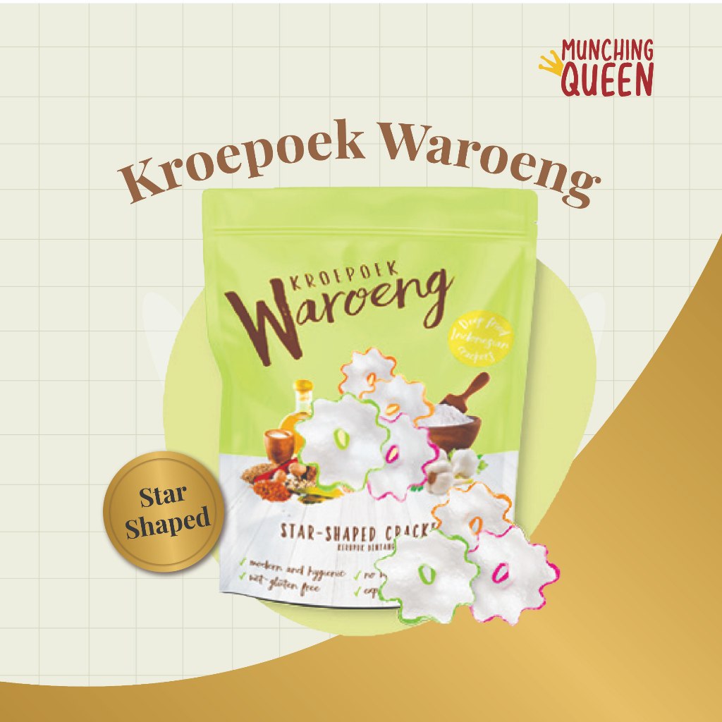 Jual Munching Queen Kroepoek Waroeng Star Shaped 500g | Shopee Indonesia