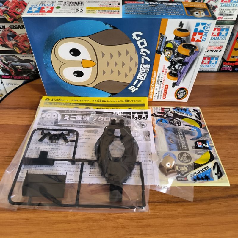 Jual Tamiya 18088 BODY Owl Racer + Boneka + Decal + Box Original ...