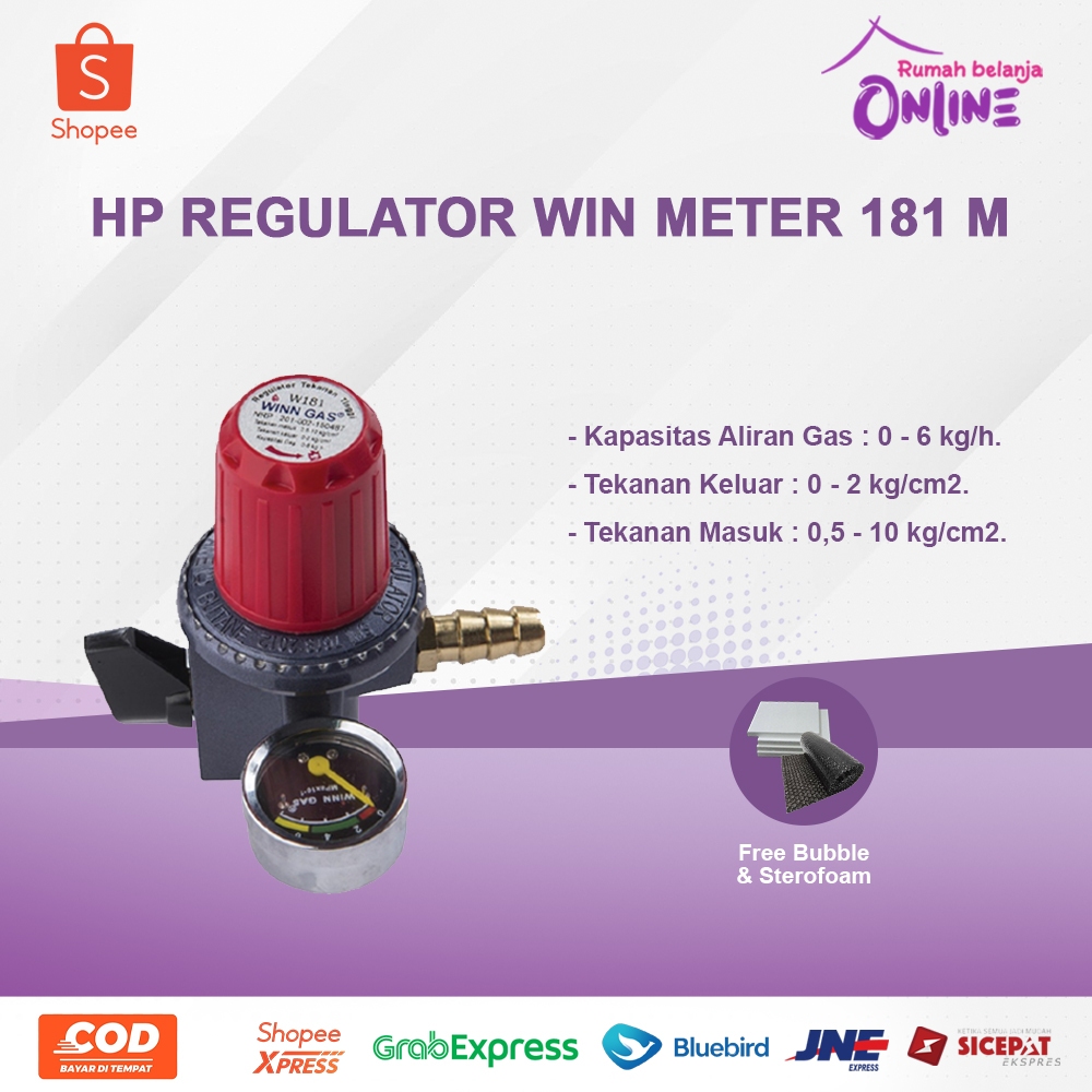 Jual HP REGULATOR WIN METER 181 M REGULATOR BERTEKANAN TINGGI METER ...