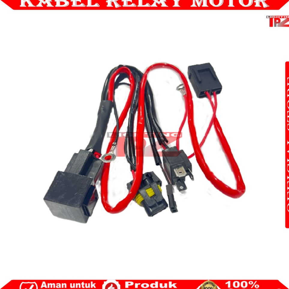 Jual EBO ORIGINAL KABEL RELAY BILED DAN RELAY HID MOTOR 1 LAMPU KABEL ...