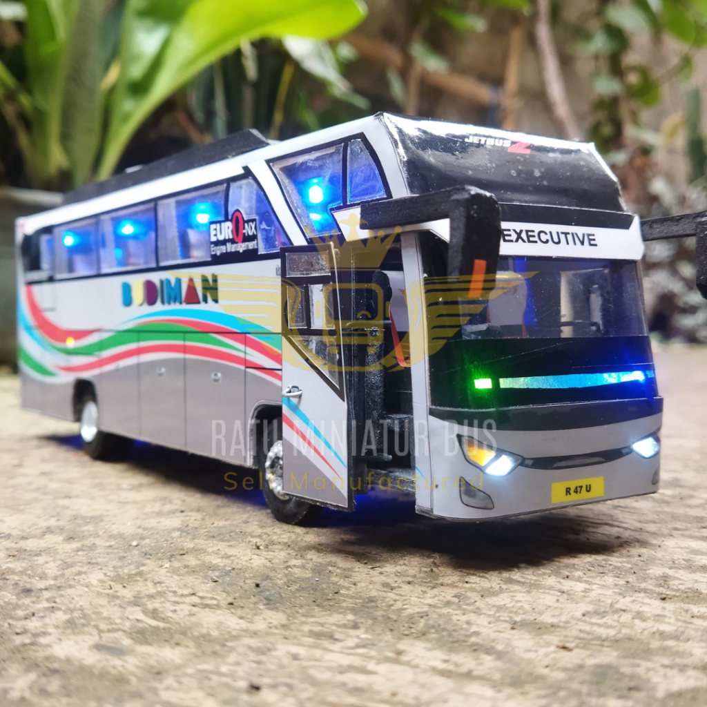 Jual Miniatur Bus Budiman Full Spek Bus Basuri | Shopee Indonesia