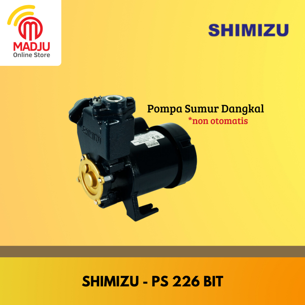 Jual Shimizu - PS 226 Bit Pompa Air Sumur Dangkal Manual / Non Otomatis ...