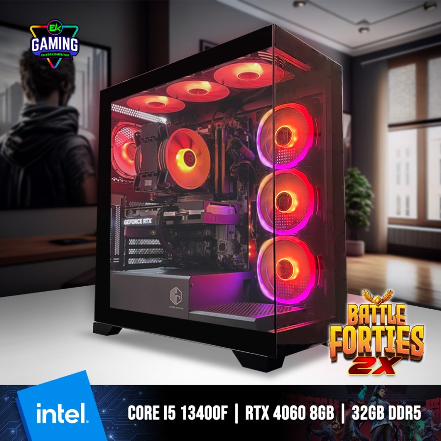 Jual PC Rakitan EK Gaming BattleForties - Intel Core i5 13400F - RTX 4060 - Enter Komputer ...