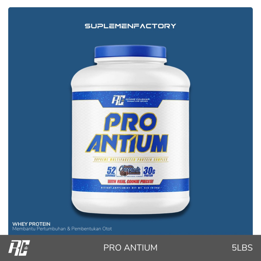 Jual RC Pro Antium 5 Lbs 2,3 Kg Whey Protein Ronnie Coleman | Shopee ...