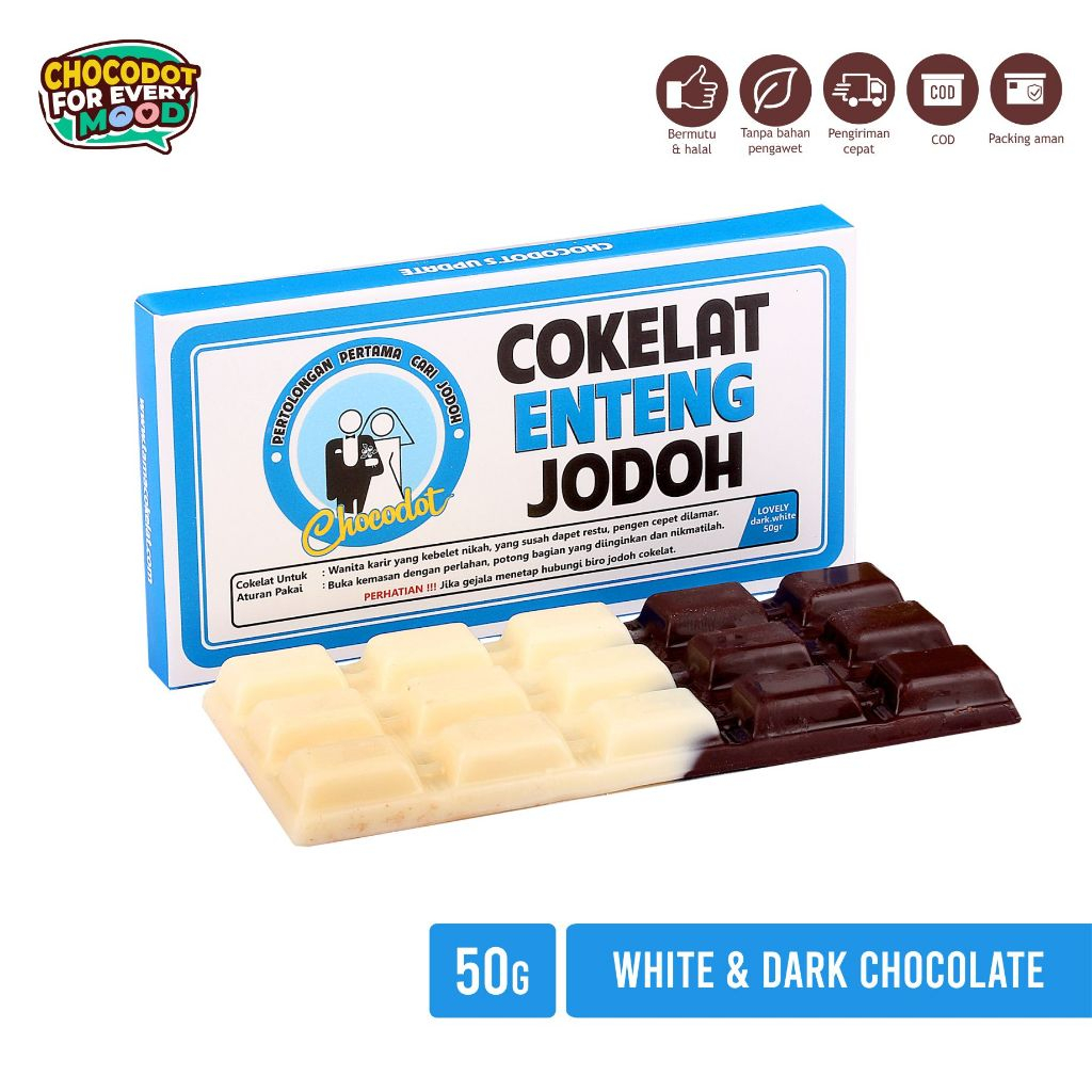 Jual Coklat Chocodot Mood Series Enteng Jodoh 50gr | Shopee Indonesia