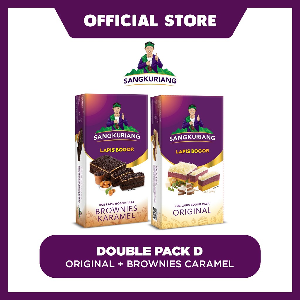Jual Double Pack D (Reguler - Original + Brownies Caramel) | Shopee ...