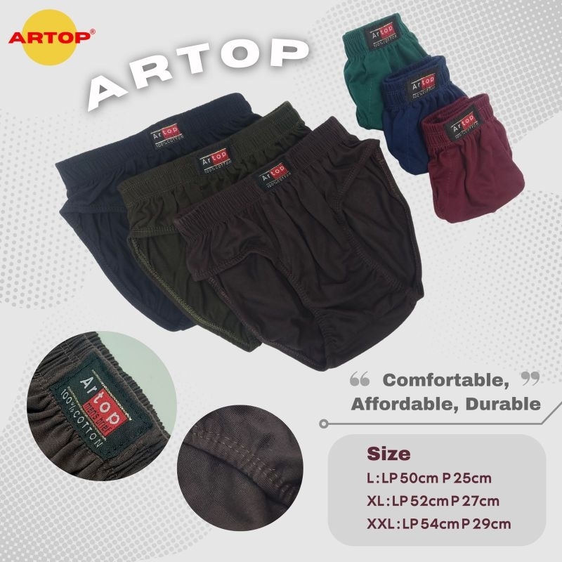 Jual CD CELANA DALAM PRIA ARTOP COWOK LAKI-LAKI KATUN ADEM MELAR NYERAP ...