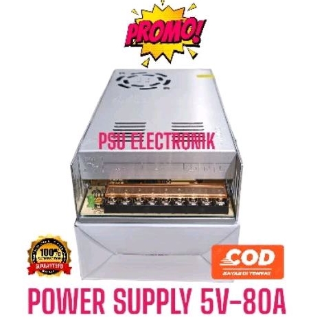Jual Power supply 5V 80A Trafo adaptor 5 volt 80 amper | Shopee Indonesia