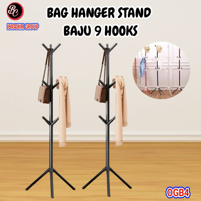 Jual BAG HANGER Stand Hanger Multifungsi Gantungan Besi Hanger Baju Tas ...