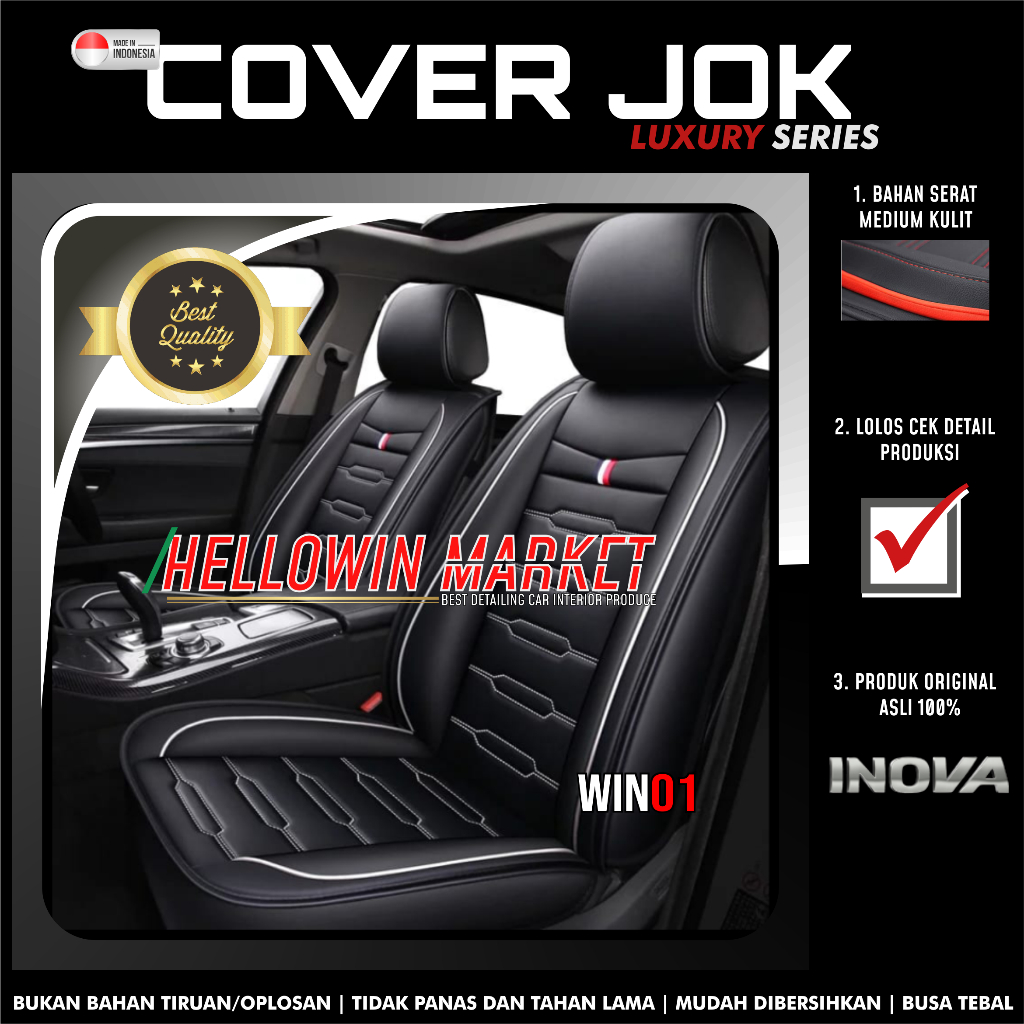 Jual Sarung Jok Mobil Brio satya Rocky Jazz HRV Raize Juke Yaris Hilux ...