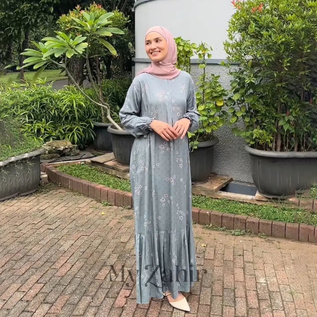 Jual My Zahir Najwa Dress Busui Friendly Bahan Rayon Viscose Size M-XXL | Shopee Indonesia
