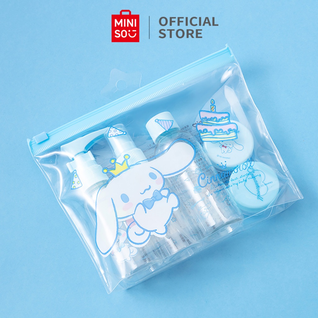 Jual MINISO X Sanrio Travel Toiletries 5pcs Botol Spray Travel Kit ...