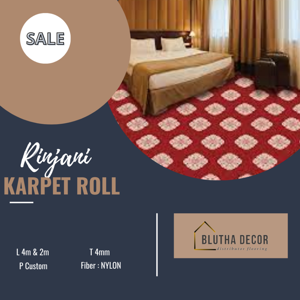 Jual KARPET APARTEMEN ROLL CLASSIC RINJANI | Shopee Indonesia