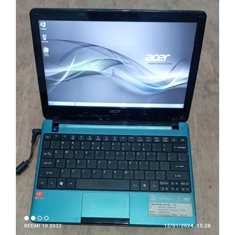 Jual Notebook Acer Aspire One 722-C6Cbb AMD C60 DDR3 | Shopee Indonesia