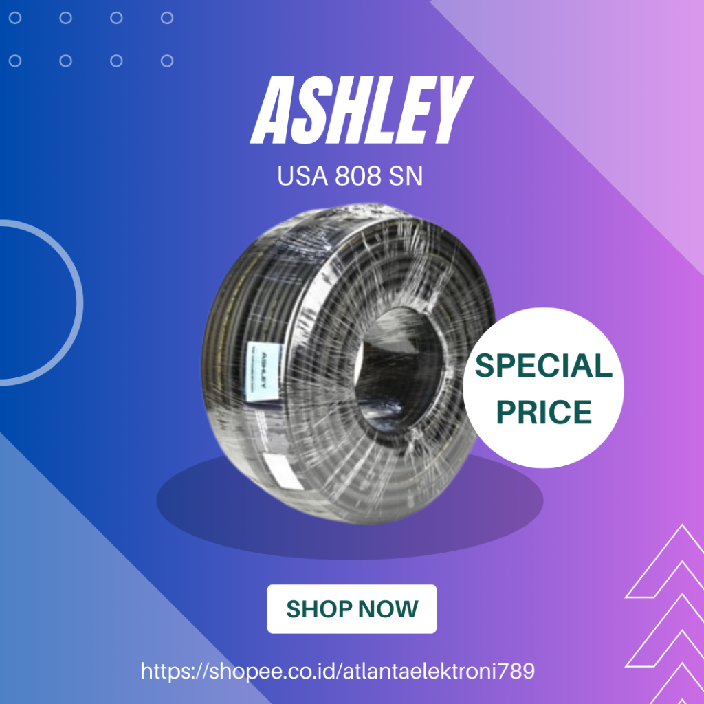 Jual KABEL SPEAKER ASHLEY SERI USA 808 SN / USA-808SN / USA808SN PER ...