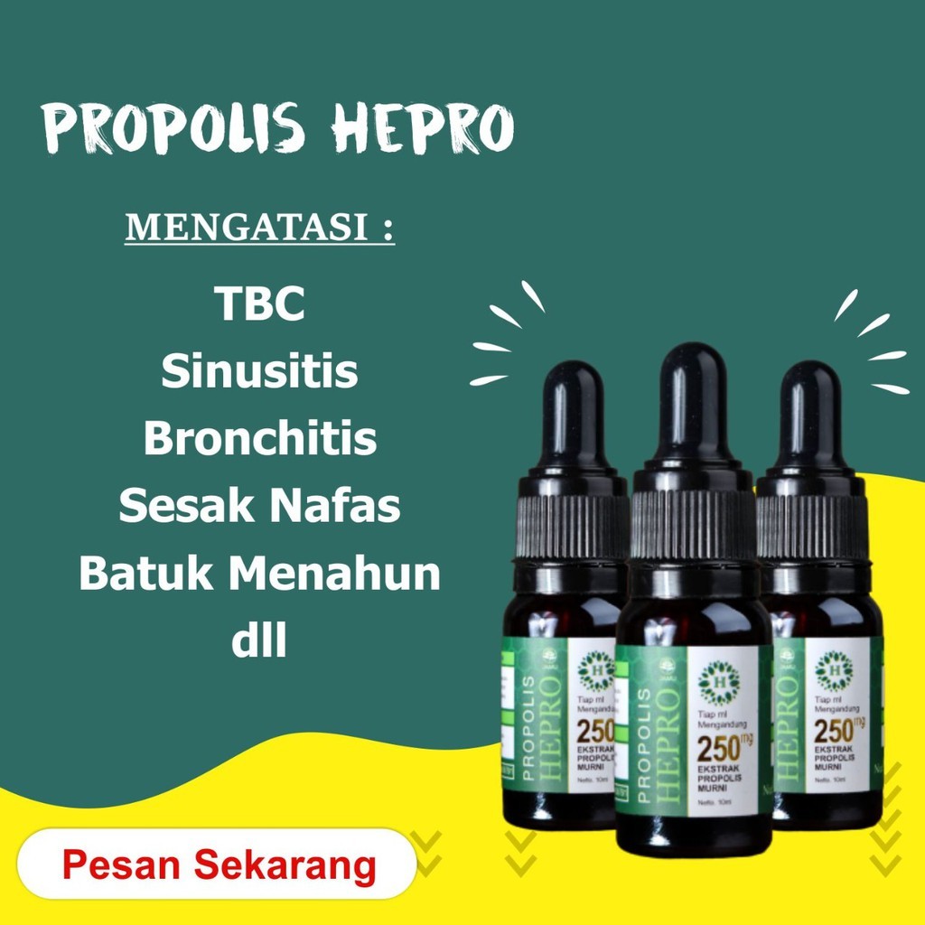 Jual Propolis Hepro 10ml Trigona Asli Indonesia - Paket 1 Single Botol ...
