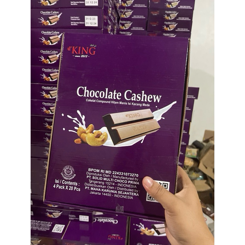 Jual Coklat Cashew 1 DUS 4 pack (80pcs) | Shopee Indonesia