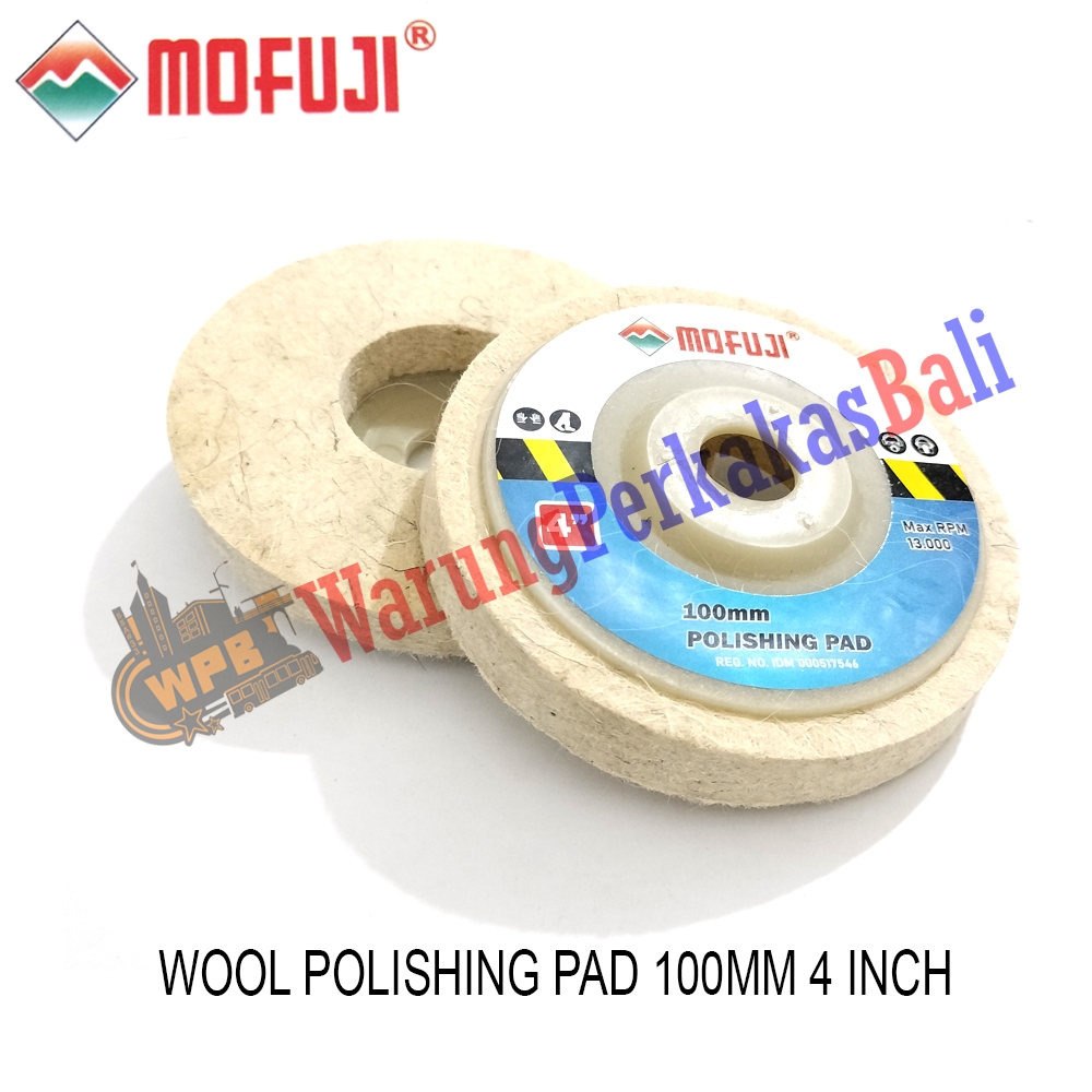 Jual Polishing Pad 100mm MOFUJI Wool Poles Stainlish Grinding Wheel ...
